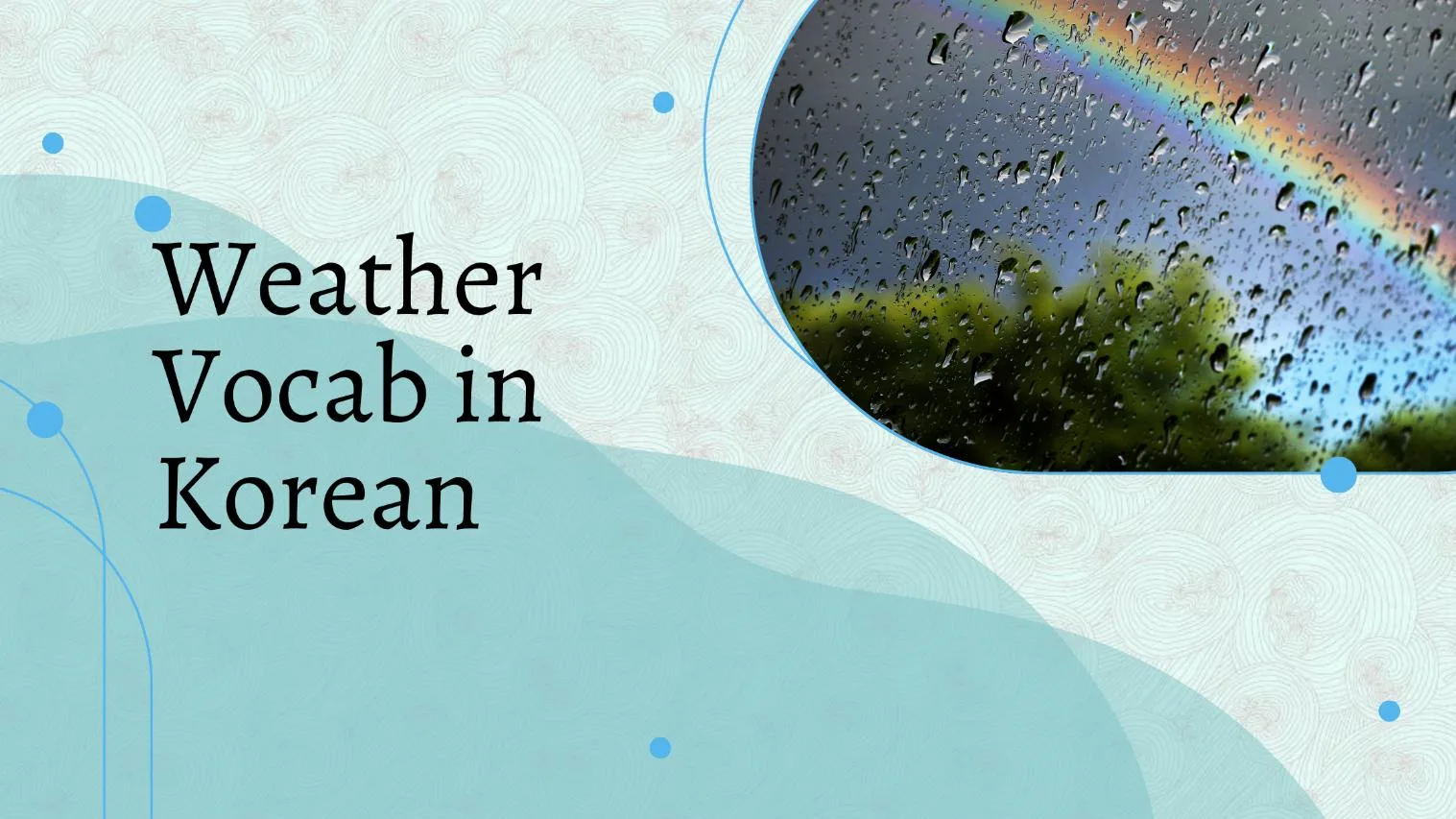 Weather Vocab in Korean | Koreanling
